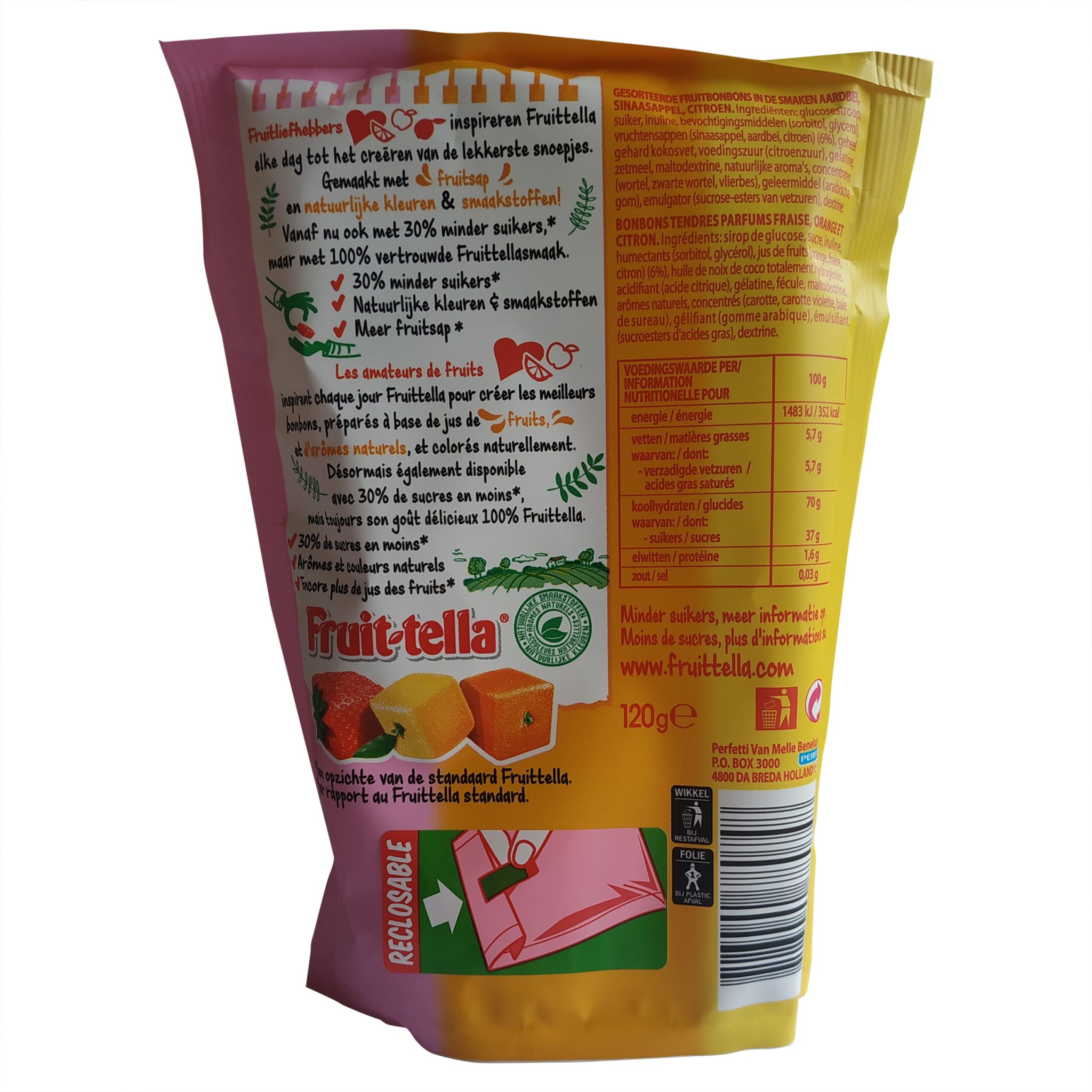 Fruittella Strawberry, Lemon, and Orange Mix | Fruitella Candy ...