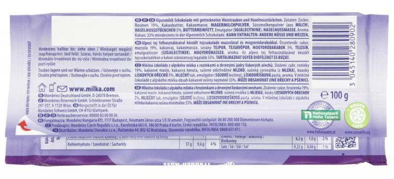 Milka Chocolate Candy | Milka Bar Grape Nut | Milka Bars | Milka Candy ...