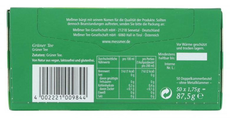 Messmer Tea Germany | Meßmer Green Tea | Messmer Tee | Tea From Germany ...