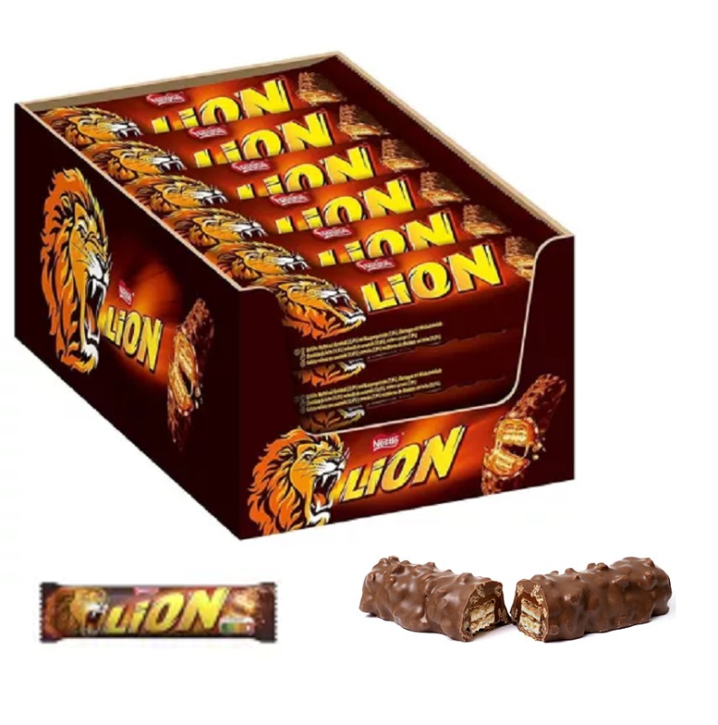 Nestlé Lion Bar | Nestlé Lion Chocolate | 24 x Nestle Lion Candy Bars ...
