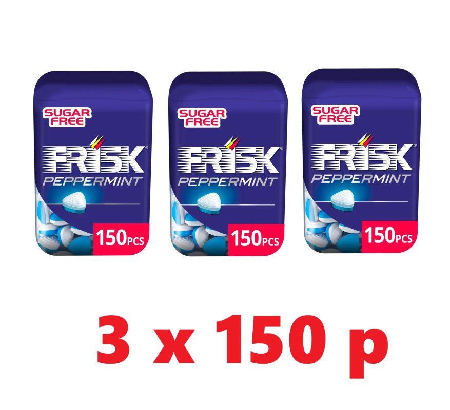 Frisk Mints | Clean Breath Peppermint Sugarfree Value Pack 150 Mints ...