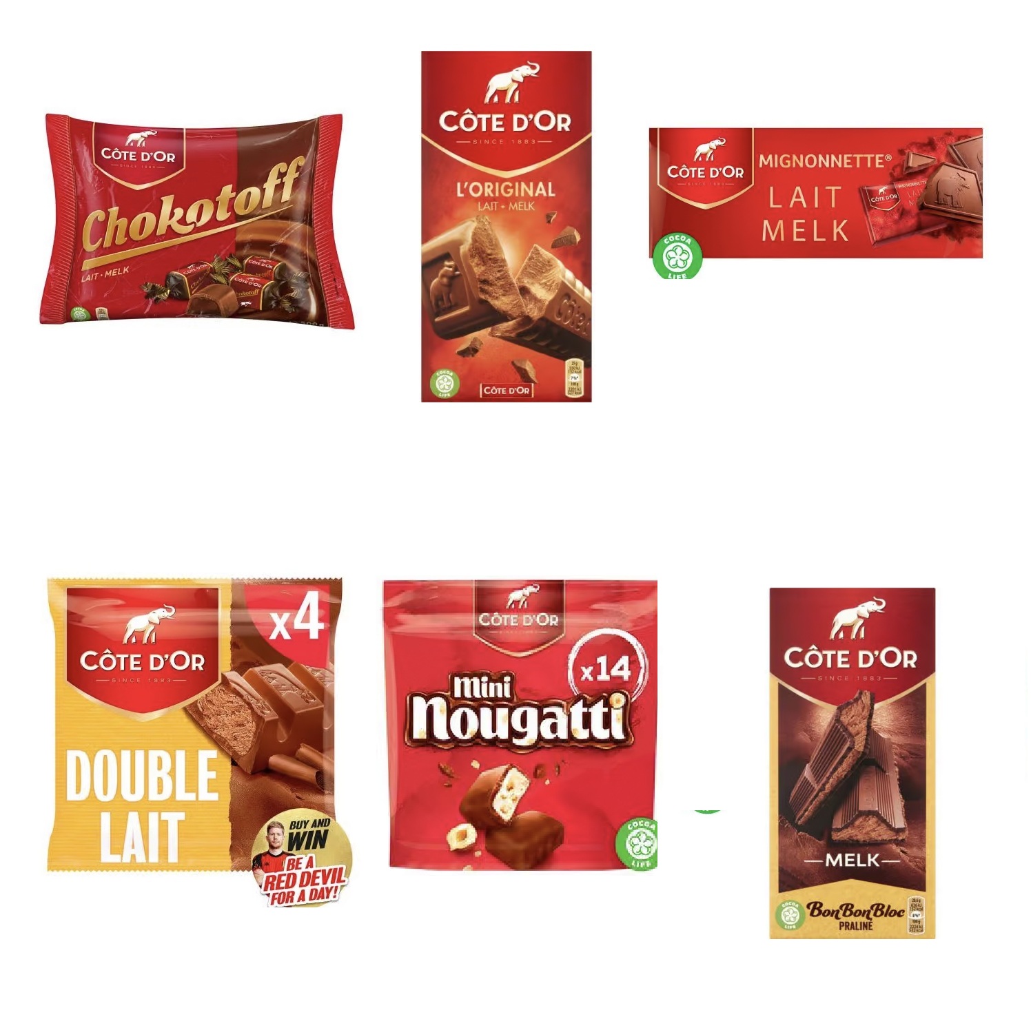 Côte d’Or Belgian Milk Chocolate Value Pack XL (6 Items) - World of Europe